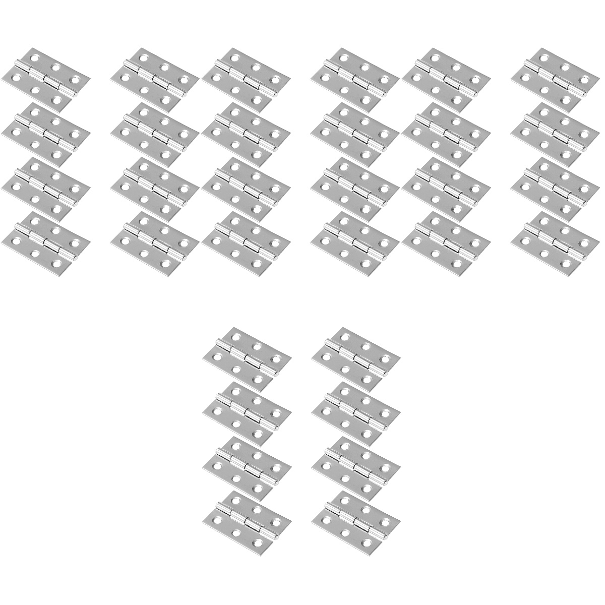 4pcs WINOMO 10pcs Stainless Steel Window Cupboard Hinges Connectors ...