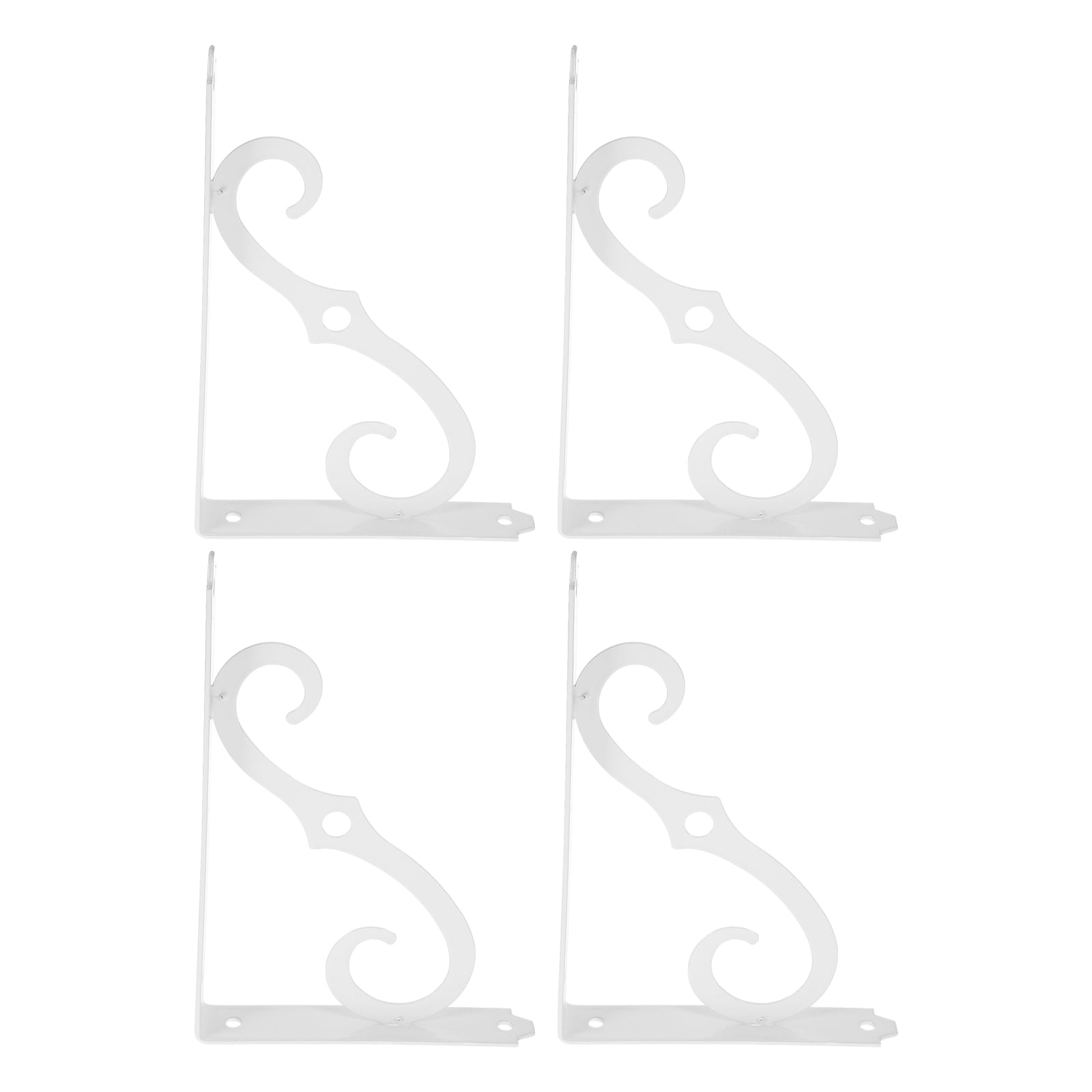 4 Pcs Decorative Wall Shelf Brackets Corner Brace - Walmart.com