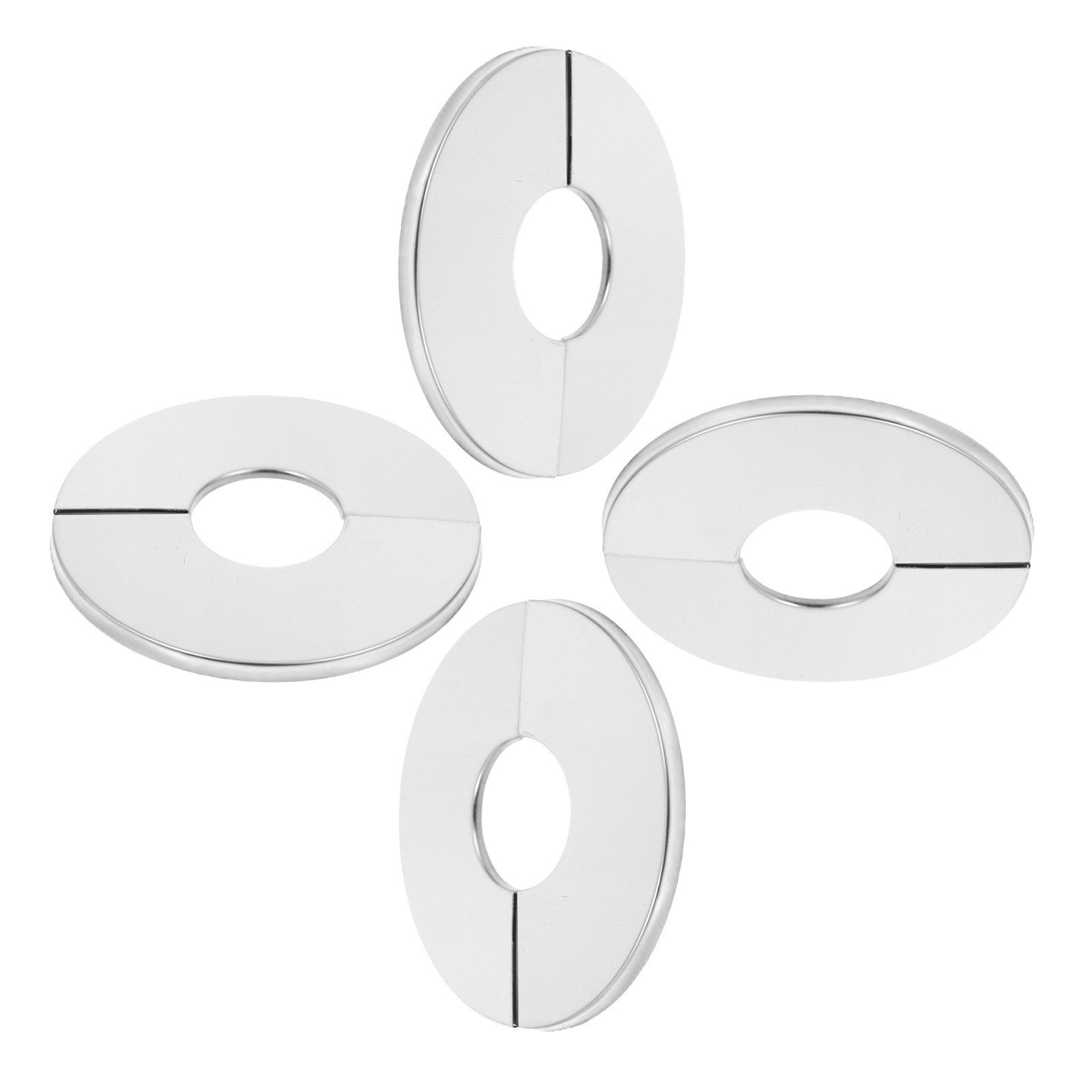 4pcs Wall Hole Cover Plate Wall Split Flange Hole Decorative Steel ...