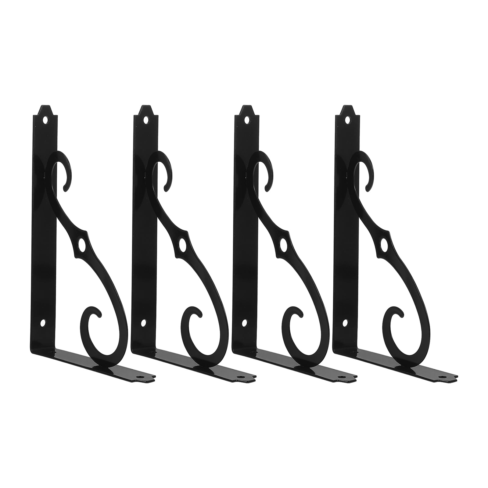 4pcs Wall Mounted Shelf Bracket Decorative Wall Shelf Brackets L Shape ...
