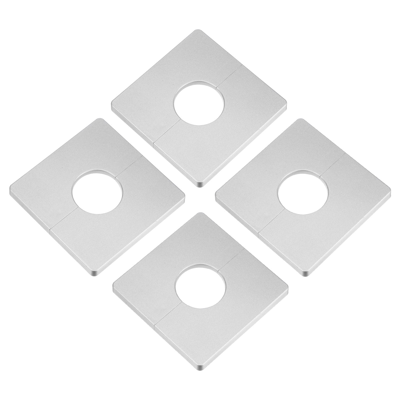 4pcs Wall Split Flange, ABS Square Escutcheon Plate Wall Mount Water ...