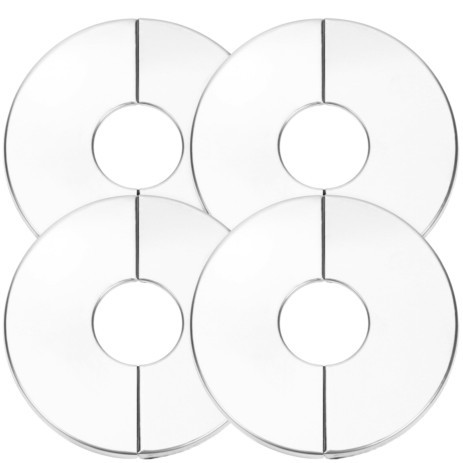 4pcs Wall Split Flanges Plumbing Flange Covers Round Shaped Escutcheon ...