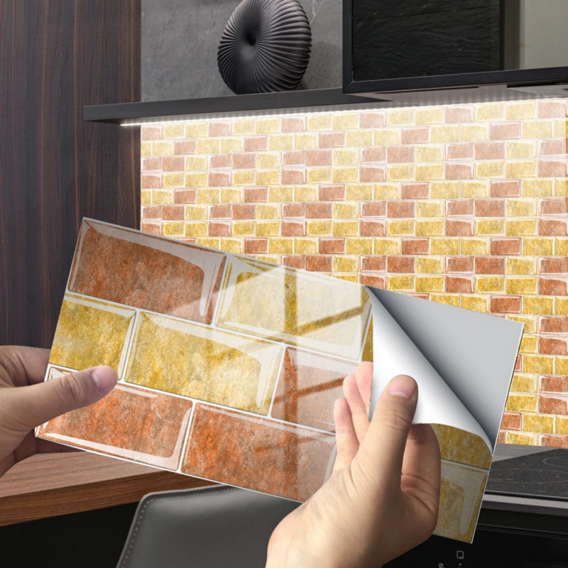 4pcs Wall Sticker Marble Countertop Stickers Backsplash Tile Decals ...