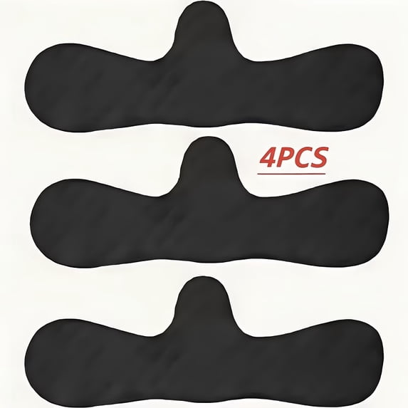 4pcs Washable Fabric Bra Pads - 3-Layer Underbust Sweat-Absorbing ...
