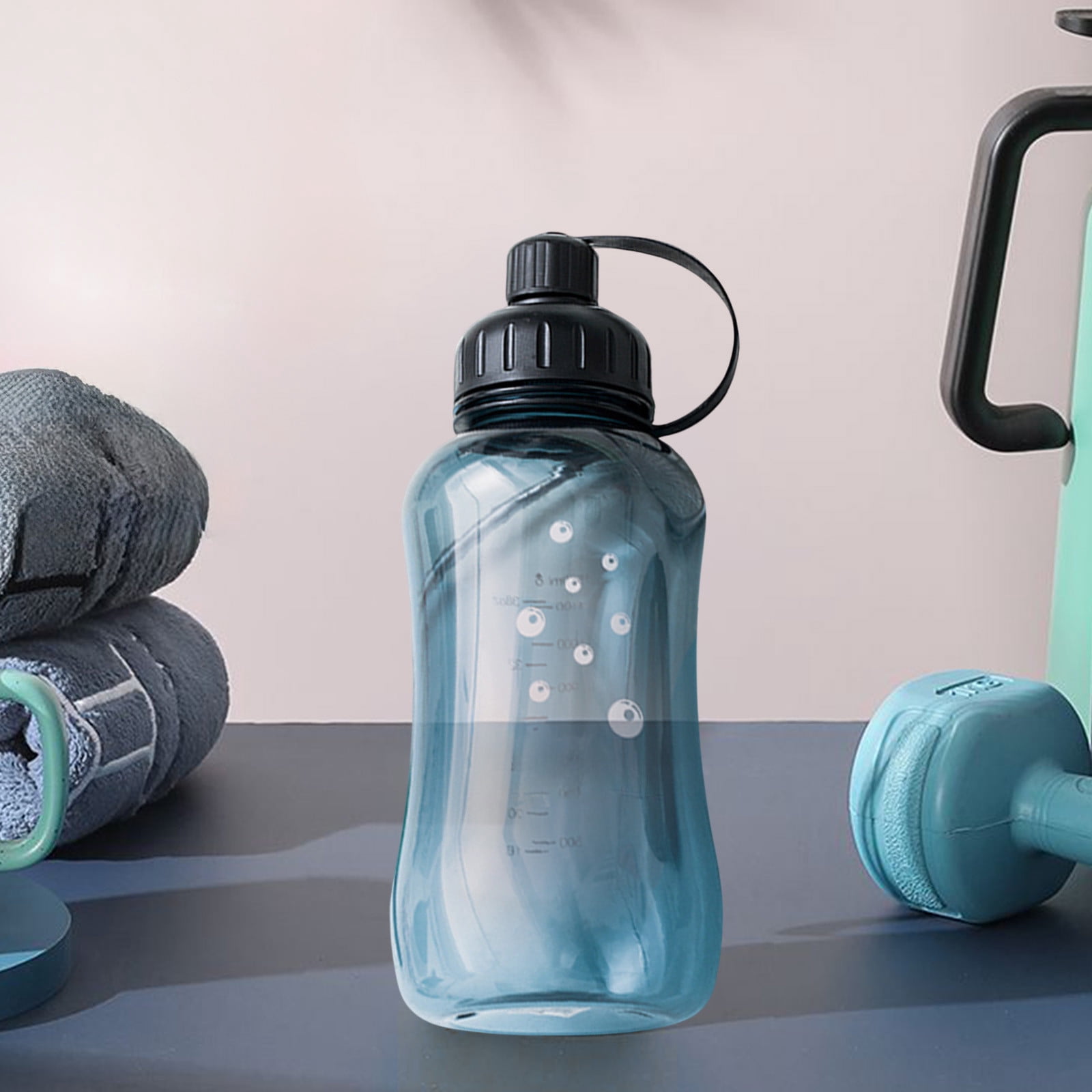 4pcs Water Bottle with Time Marker - Chug Lid - BPA Free Big Water ...