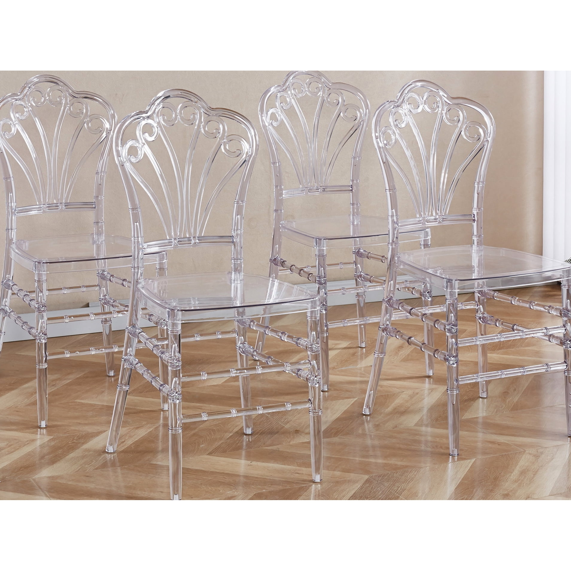 4pcs Welding Chair With Plastic Transparent Seat, 220 Lbs Load-bearing ...