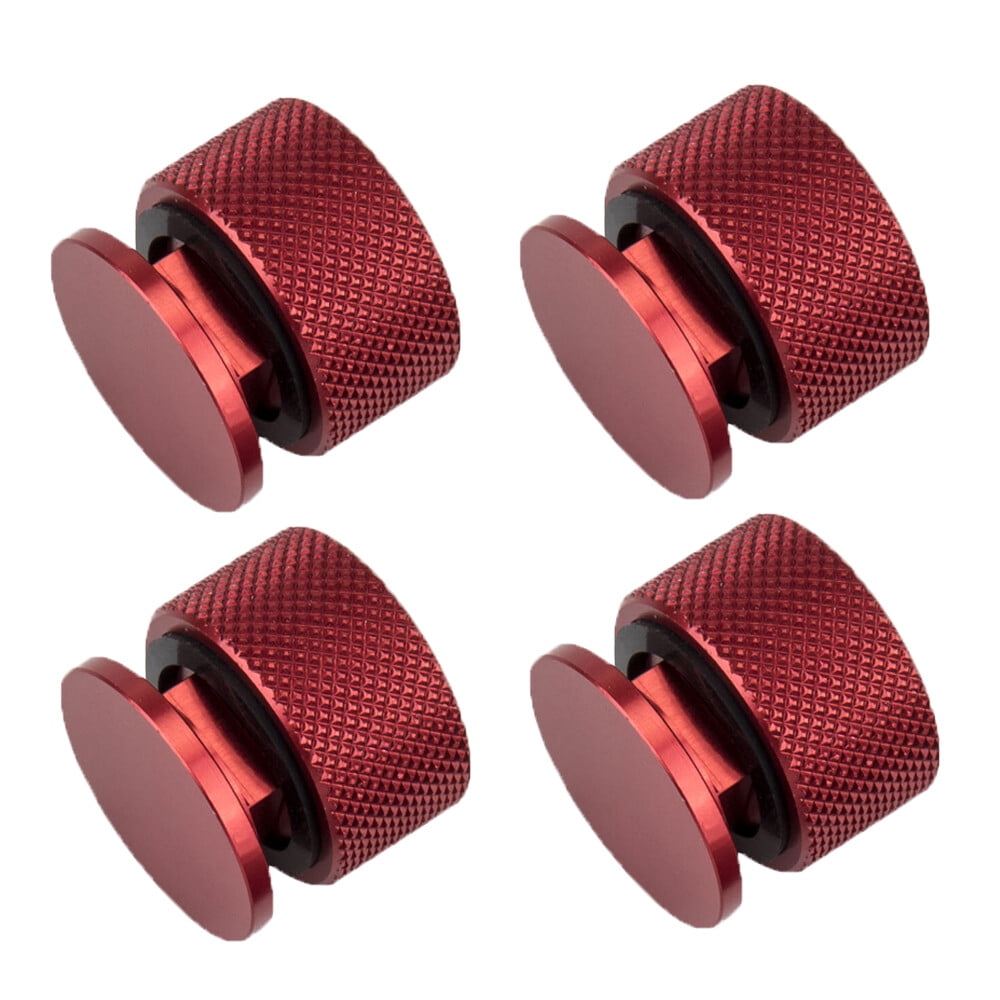 4pcs Welding Helmets Fasteners Pipeliner Vertical Veins Aluminum RED ...