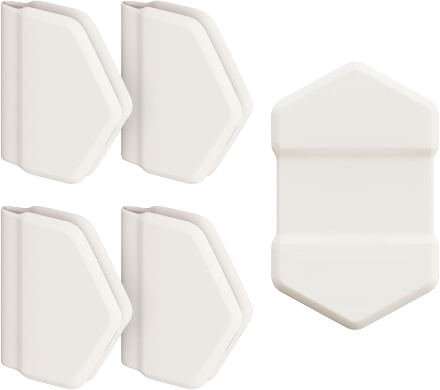 4pcs White Shower Curtain Clips，Magnetic Shower Curtain Clips for ...
