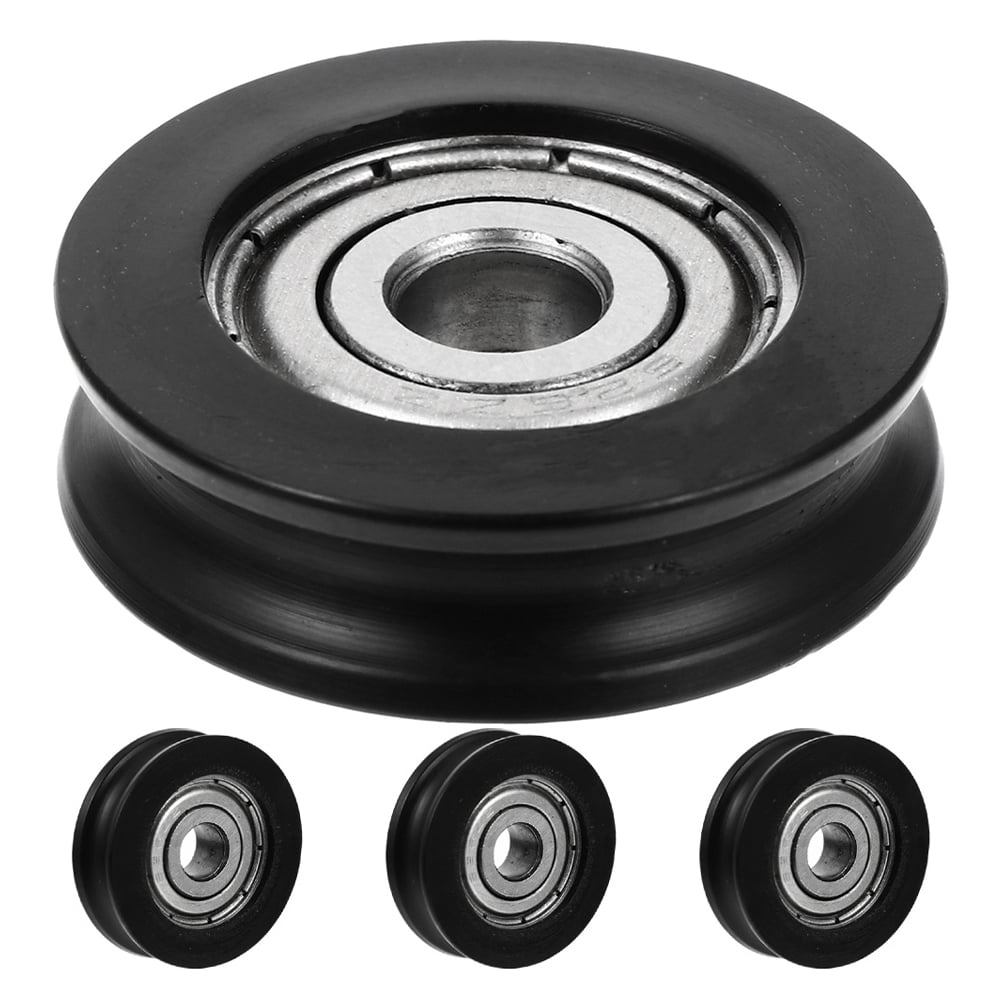 4pcs Window Door Pulleys U Type Groove Pulley Nylon Guide Pulley ...