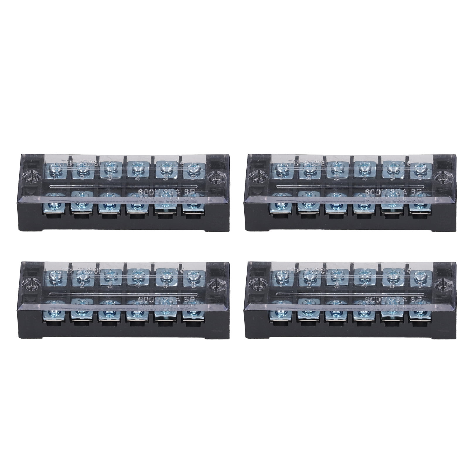 4pcs Wire Barrier Block Terminal Strip Professional High Current TB ...