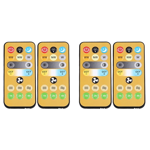 4pcs Wireless Switches 3-Speed Timing Remote Control for E27 Ceiling ...