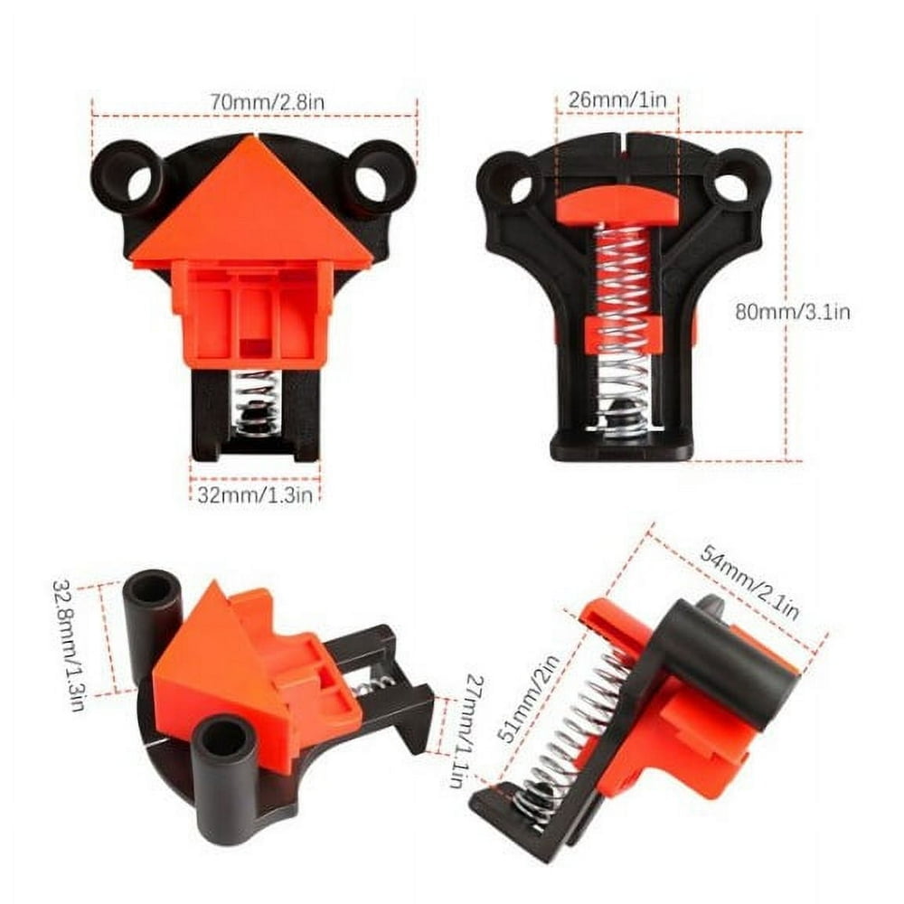 4pcs Wood Angle Clamps 60/90/120 Degree Woodworking Angle Clamps Fixing ...