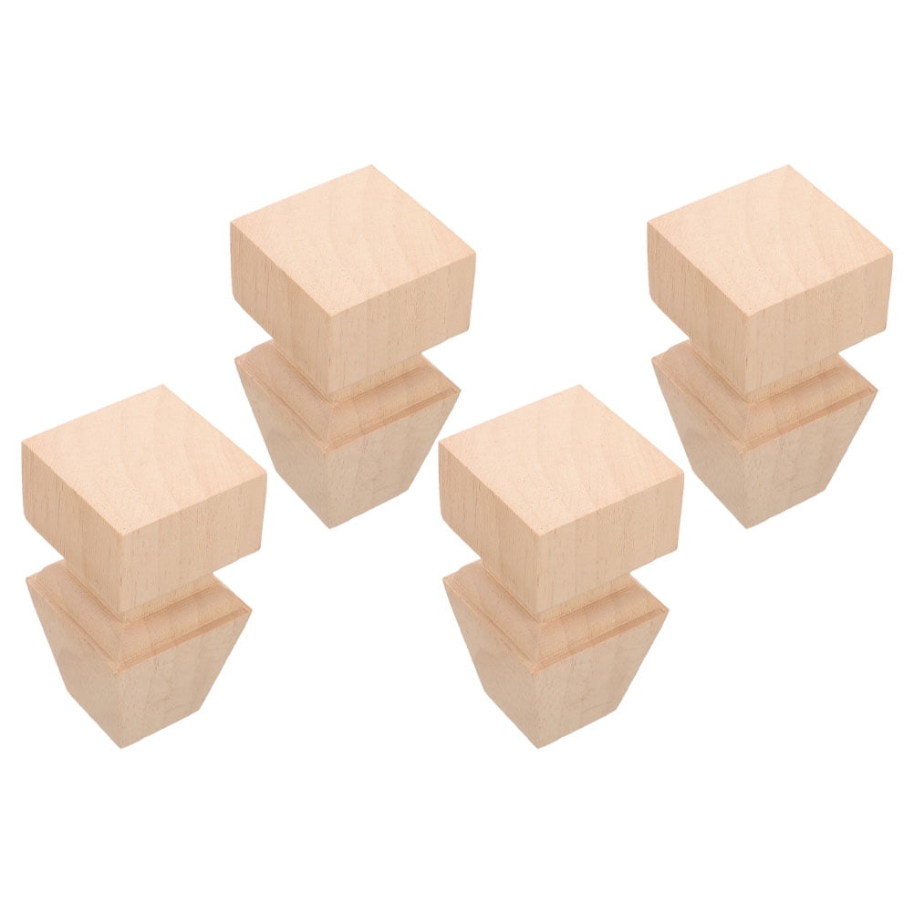 4pcs Wood Furniture Legs Replacement Furniture Legs Dresser Legs Wooden ...