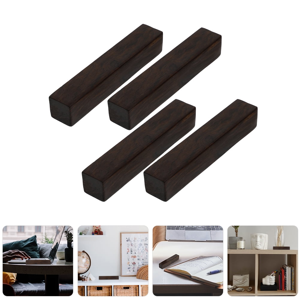 4pcs Wood Paperweight Ornament Chinese Calligraphy Practicing ...