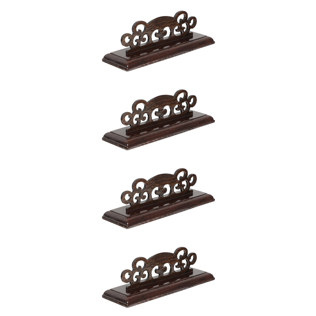 4pcs Wooden Display Stand For Decorative Hand Fan Display Stand Hand ...