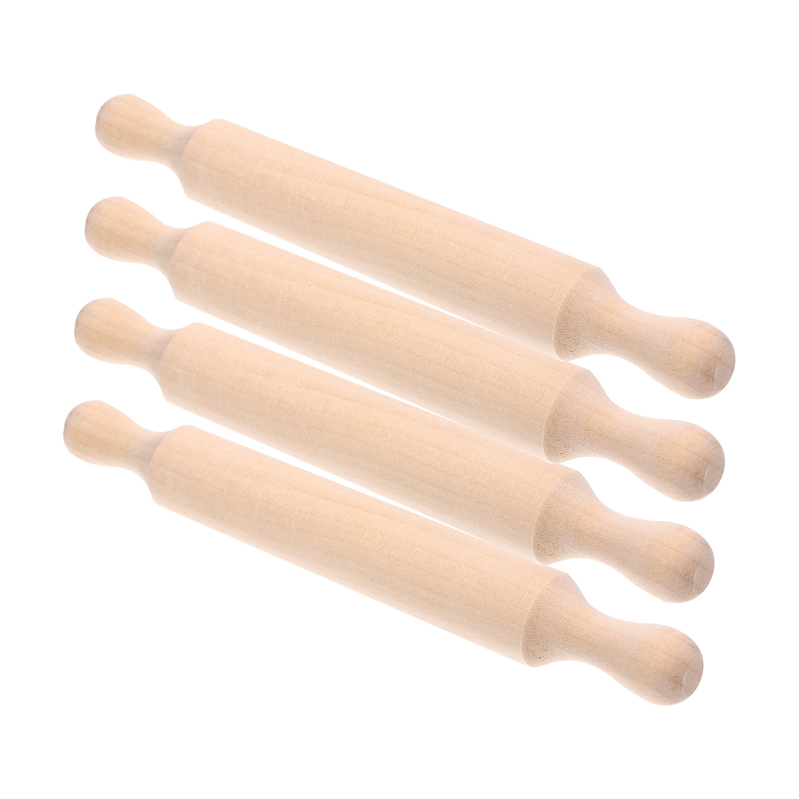NIAIZEK Rolling Pin 4Pcs Wood For Families Home Baking - Walmart.com