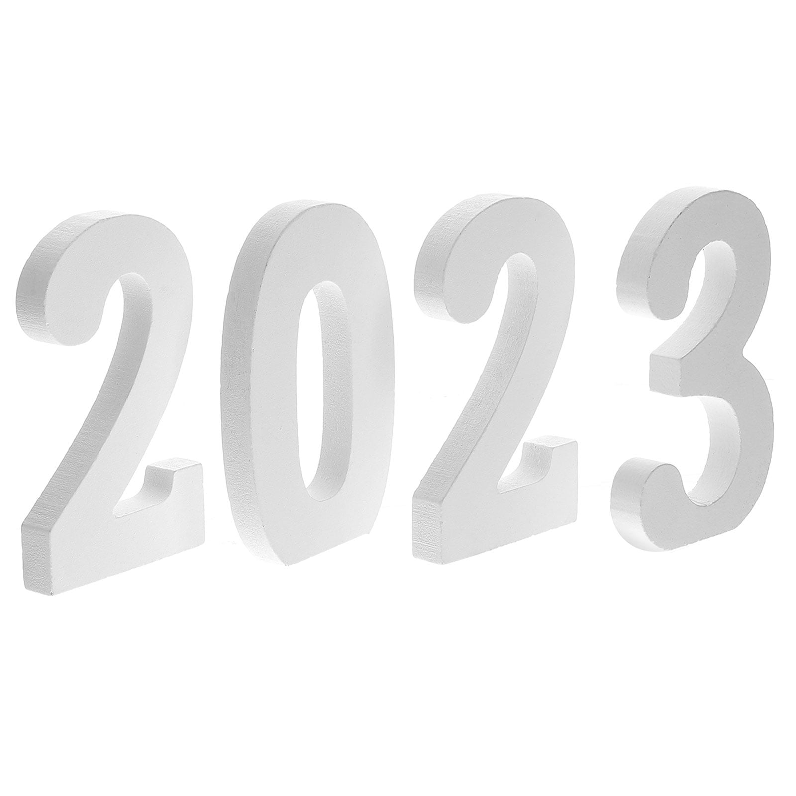 4pcs Wooden Numbers Block Table Top Freestanding Sign 2023 Number Sign ... 4pcs Wooden Numbers Block Table Top Freestanding Sign 2023 Number Sign ...