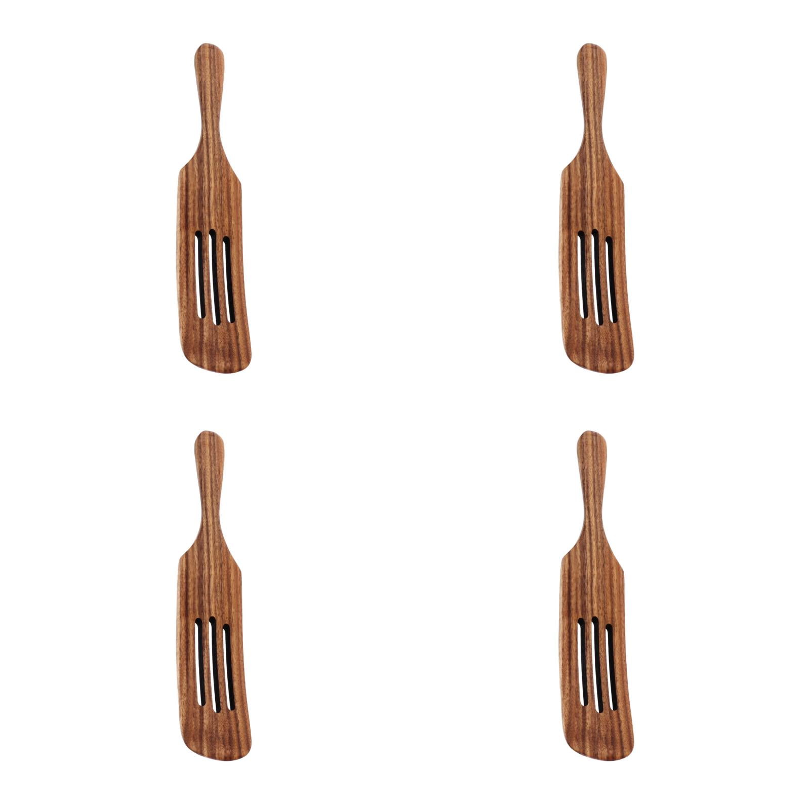 4pcs Wooden Spurtles Set Wood Cooking Utensils Heat Resistant Non Wood ...