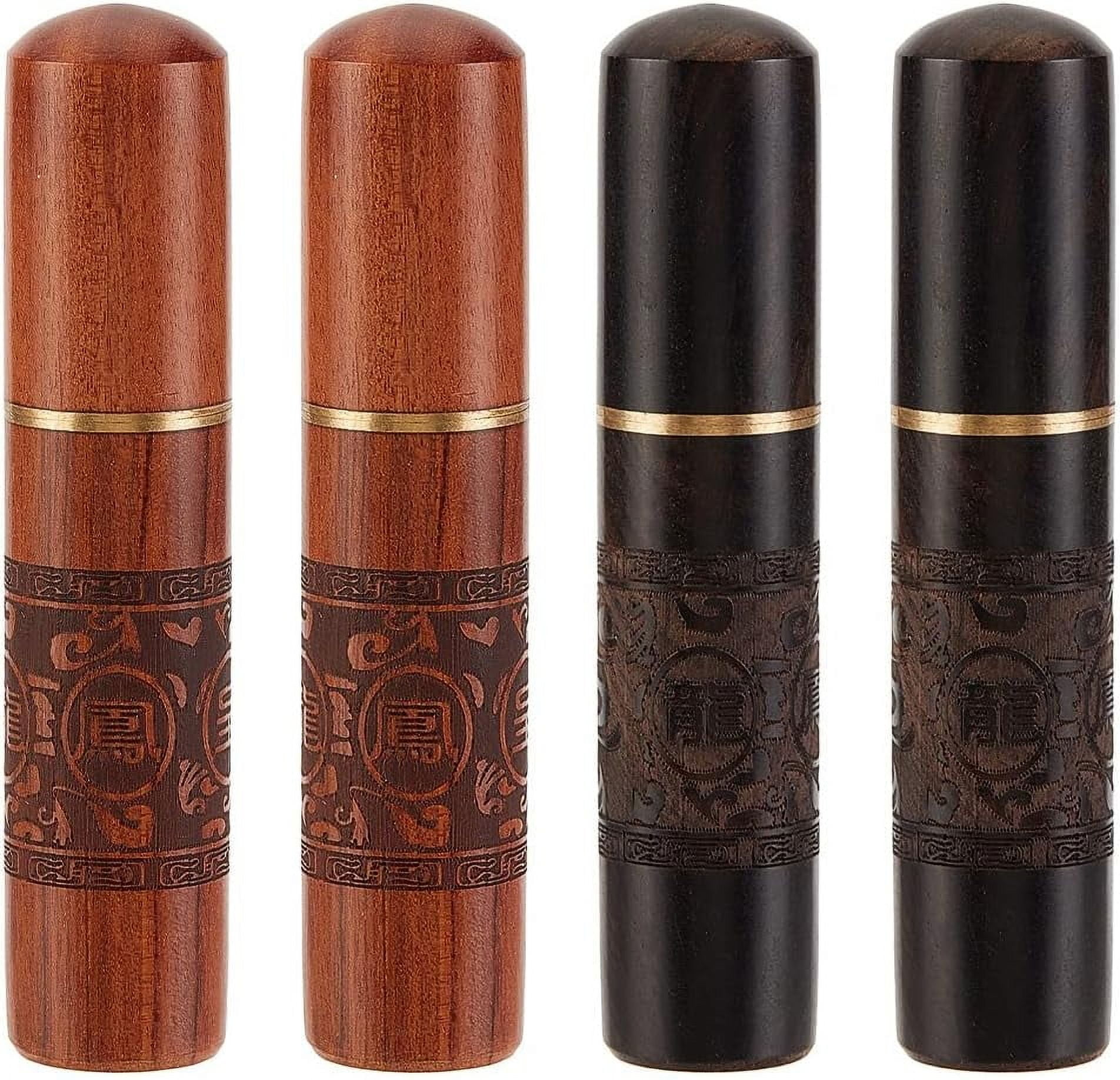 4pcs Wooden Toothpick Pocket Box Portable Wood Toothpick Case Sewing ...