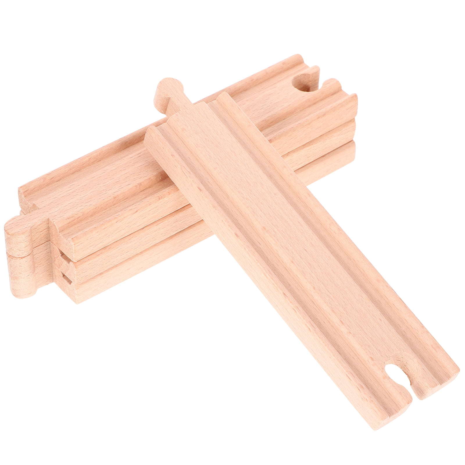 4pcs Wooden Train Track Playthings Train Railway Toys Educational Train ...