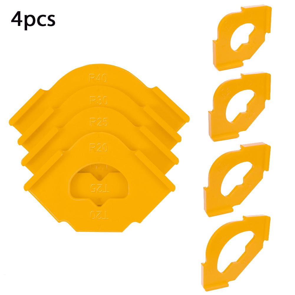 4pcs Woodworking Half-Round Quick Locator Trimme Straight Bevel Locator ...