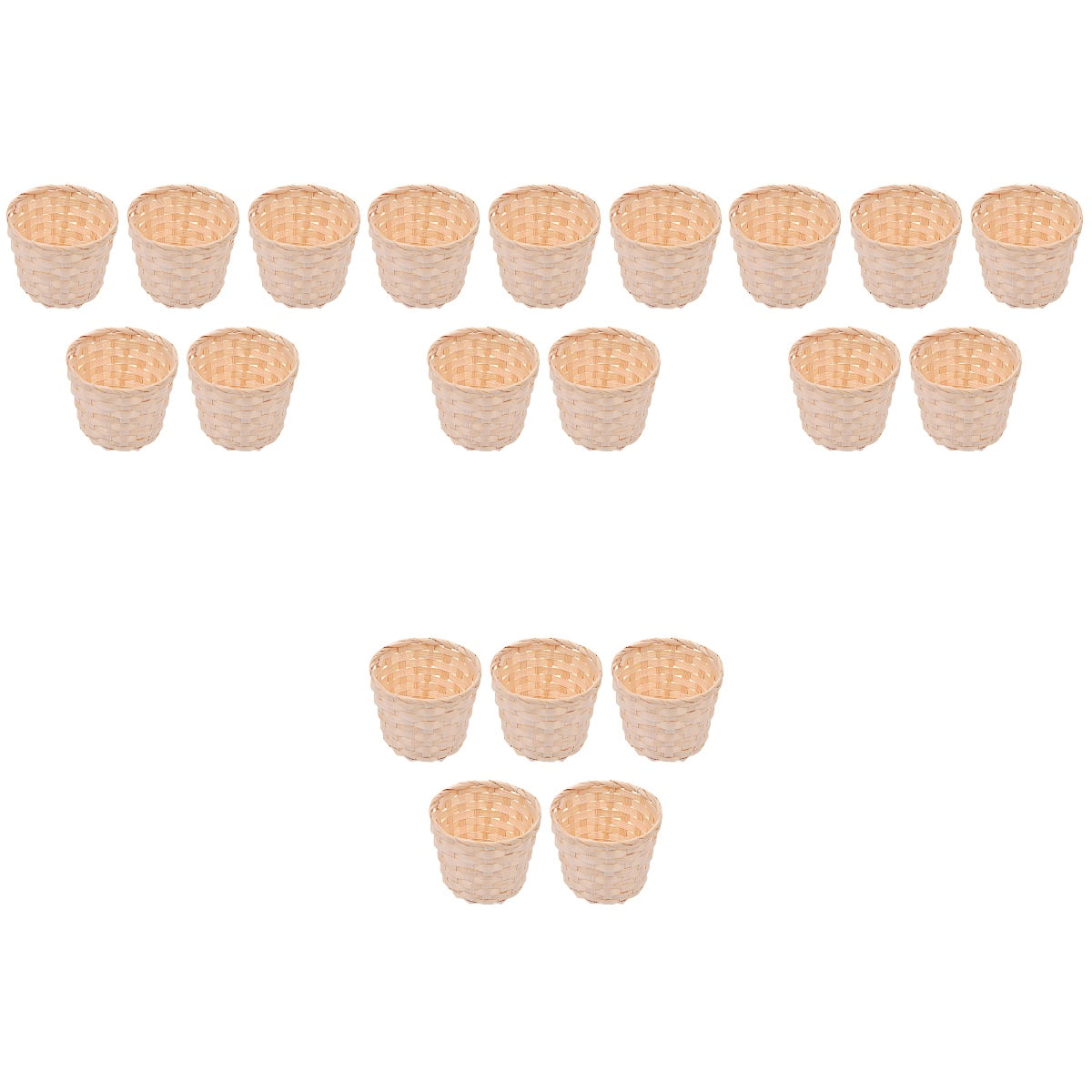 4pcs Woven Baskets Without Handles, 5PCS Small Flower Basket Picnic ...