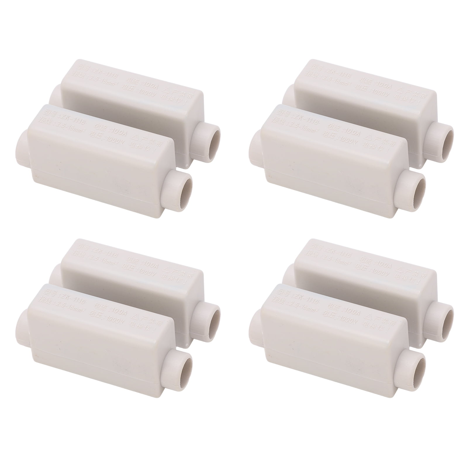 4pcs ZK 1116 Wire Connector 1000V 100A Brass Conductor 2 Way Inline Wire Connector for Ammeter ...