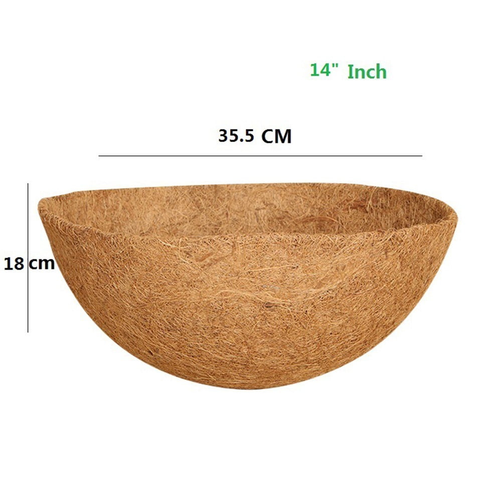 4pcs coconut fiber mats, round coconut fiber mats for garden hanging ...