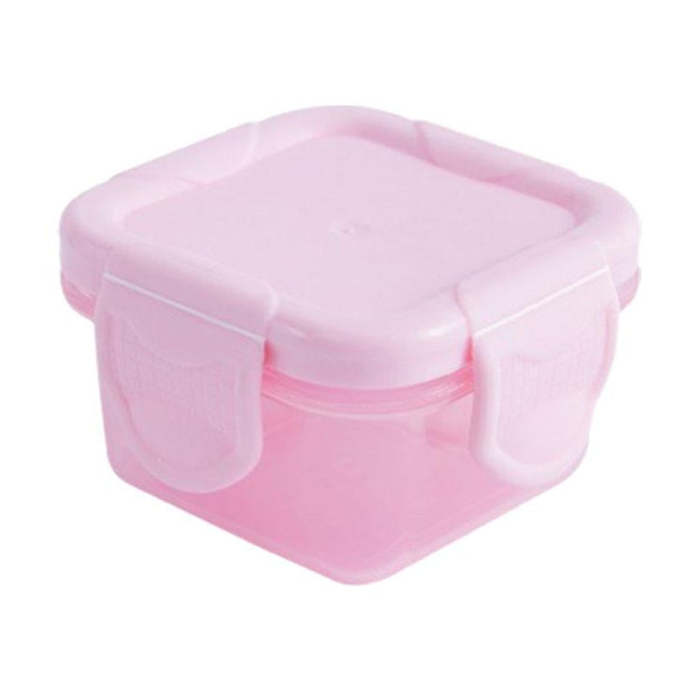 4pcs girl pink mini fresh-keeping box food grade thick sealed baby food ...
