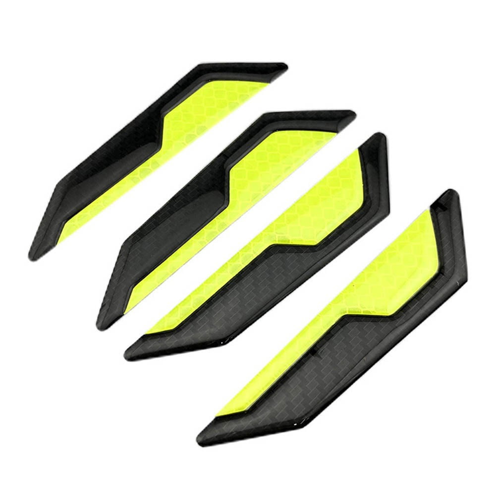 4pcs/kit Car Side Door Edge Scratch Protector Strip Reflective Sticker ...