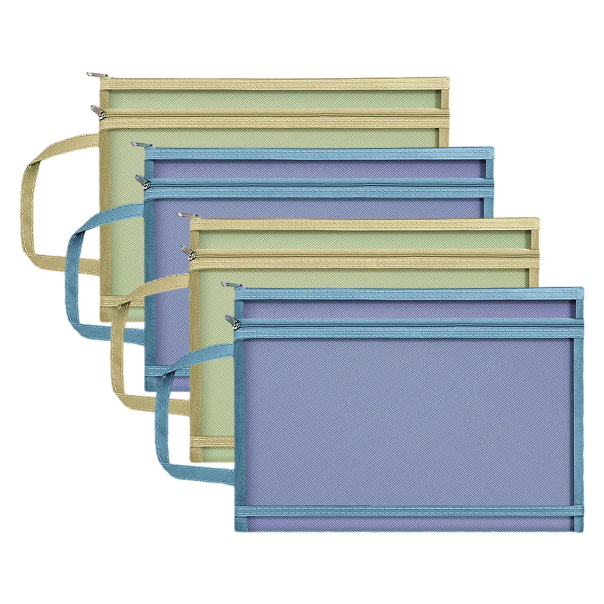 4pcs mesh 4A file bag Document bag Business file bag Stationery storage ...