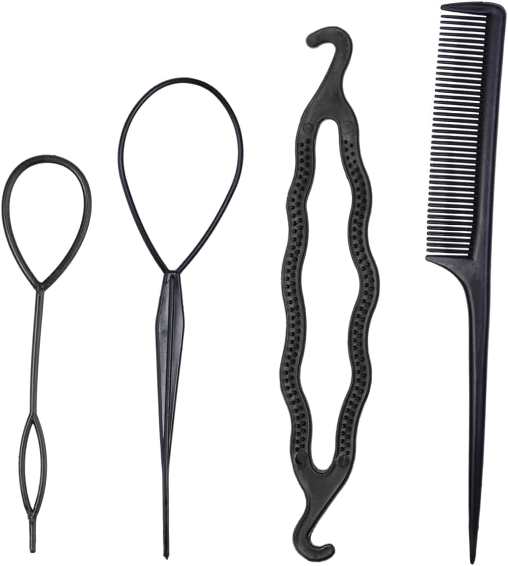 4pcs roll for Pin Hair Tail Fashion Accessories Clip Rat Hairdress ...