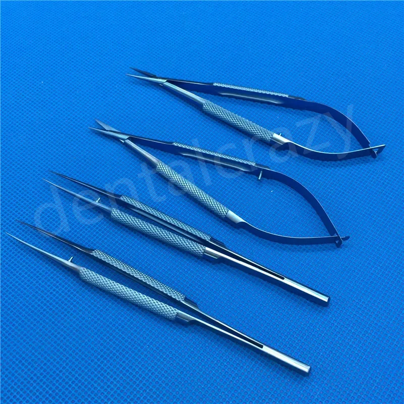 4pcs/set 14cm Titanium Microsurgical Instruments Kit - Scissors, Needle ...