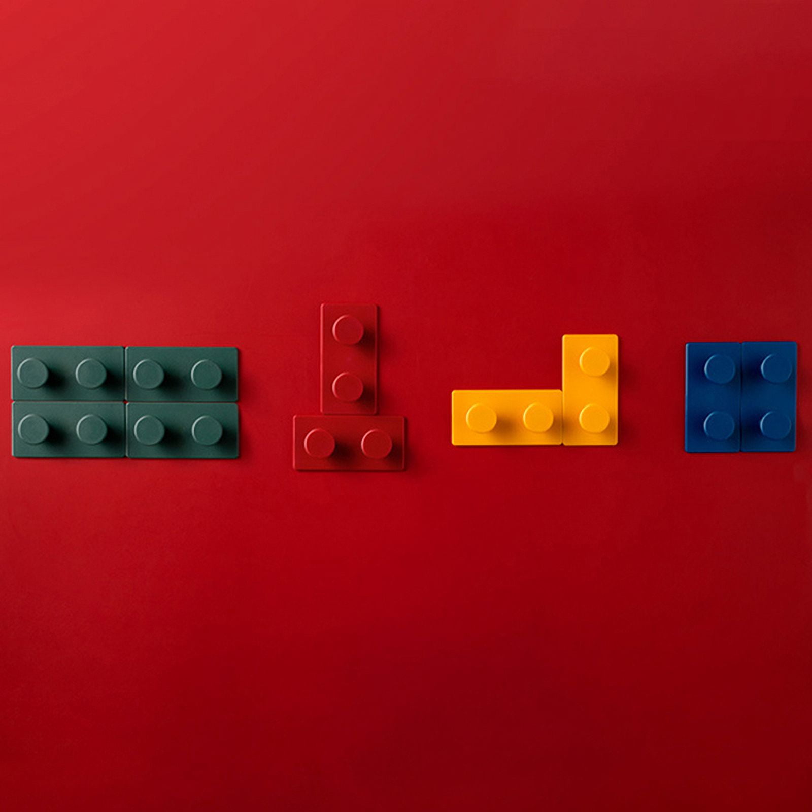 4pcs/set Building Block Key Hooker Wall Coat Hook Modern Decoration ...