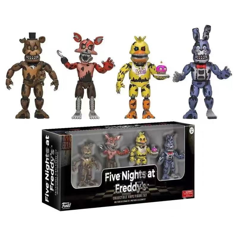 4pcs/set FNAF At Five Nights Security Breach Action Figures Bonnie Foxy ...