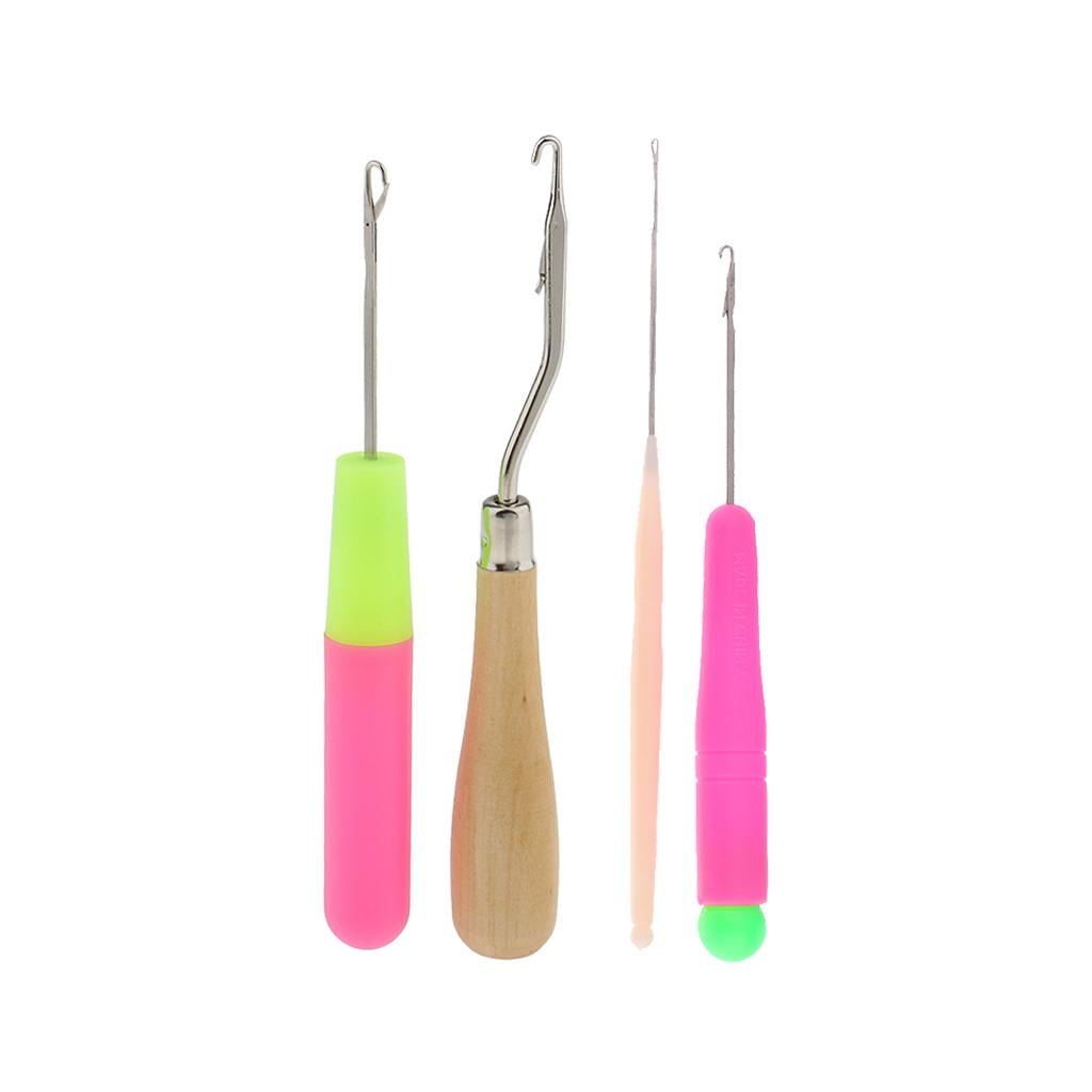 4pcs/set Hair Weaving Crochet Dreading Hooks Dreadlock Tool for Braid ...