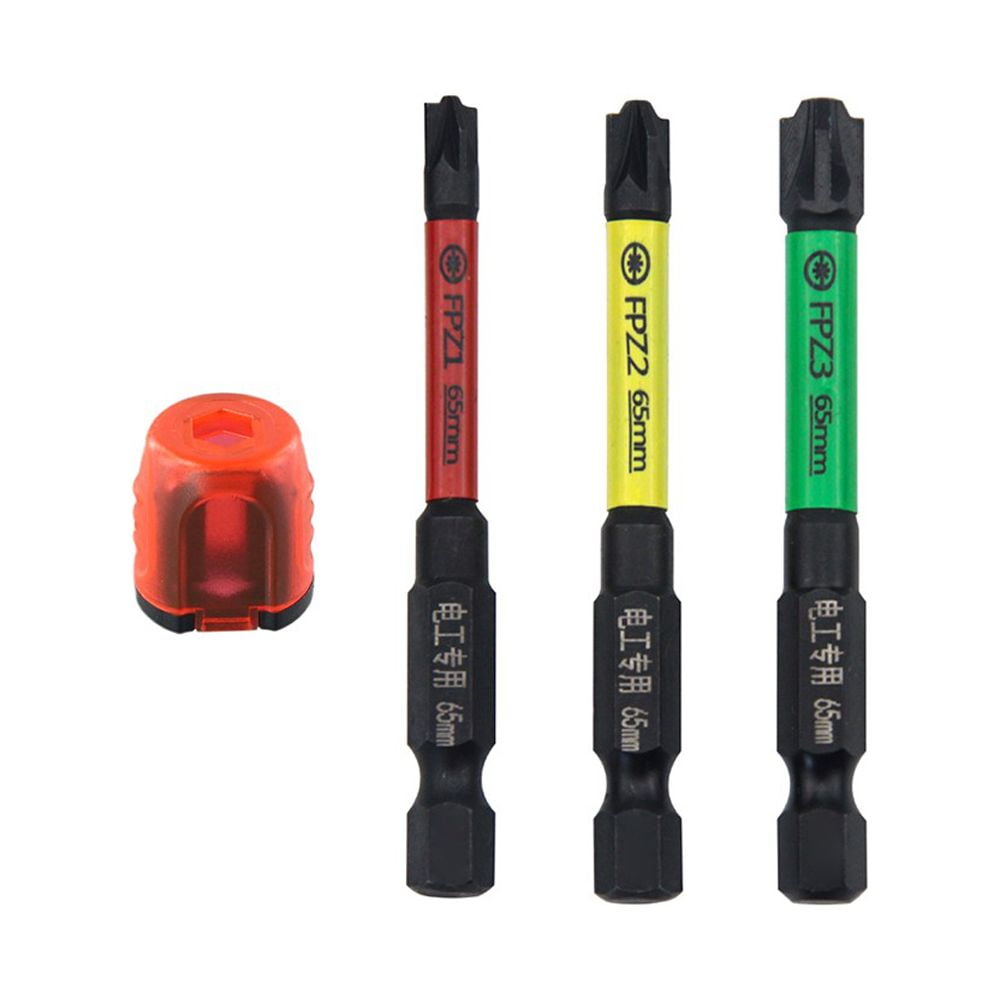 4pcs/set Magnetic Electrician Special Cross Screwdriver Bit Nutdrivers ...