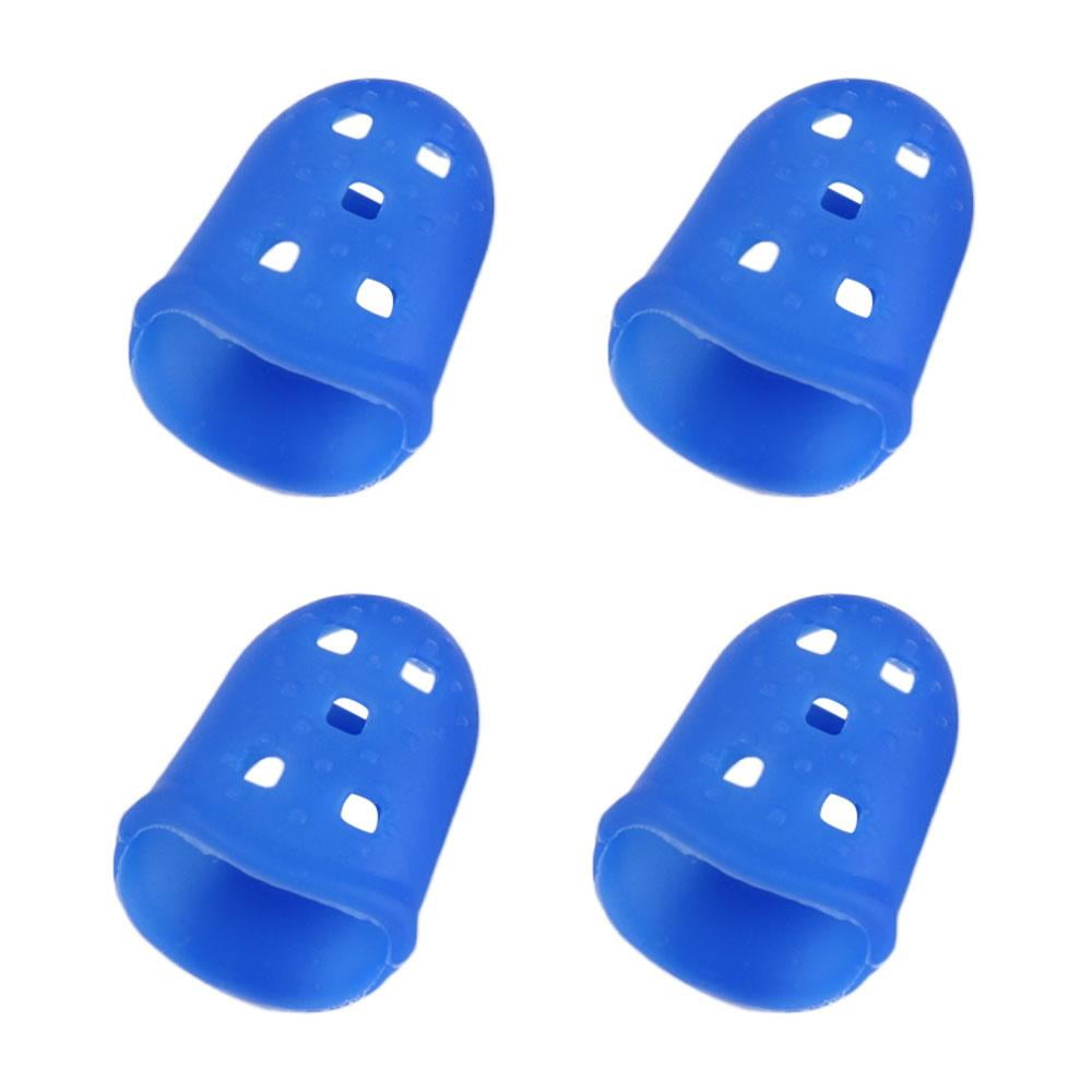 4pcs/set Non-Slip Guitar Fingertip Protectors Rubber Thimble DIY Craft ...