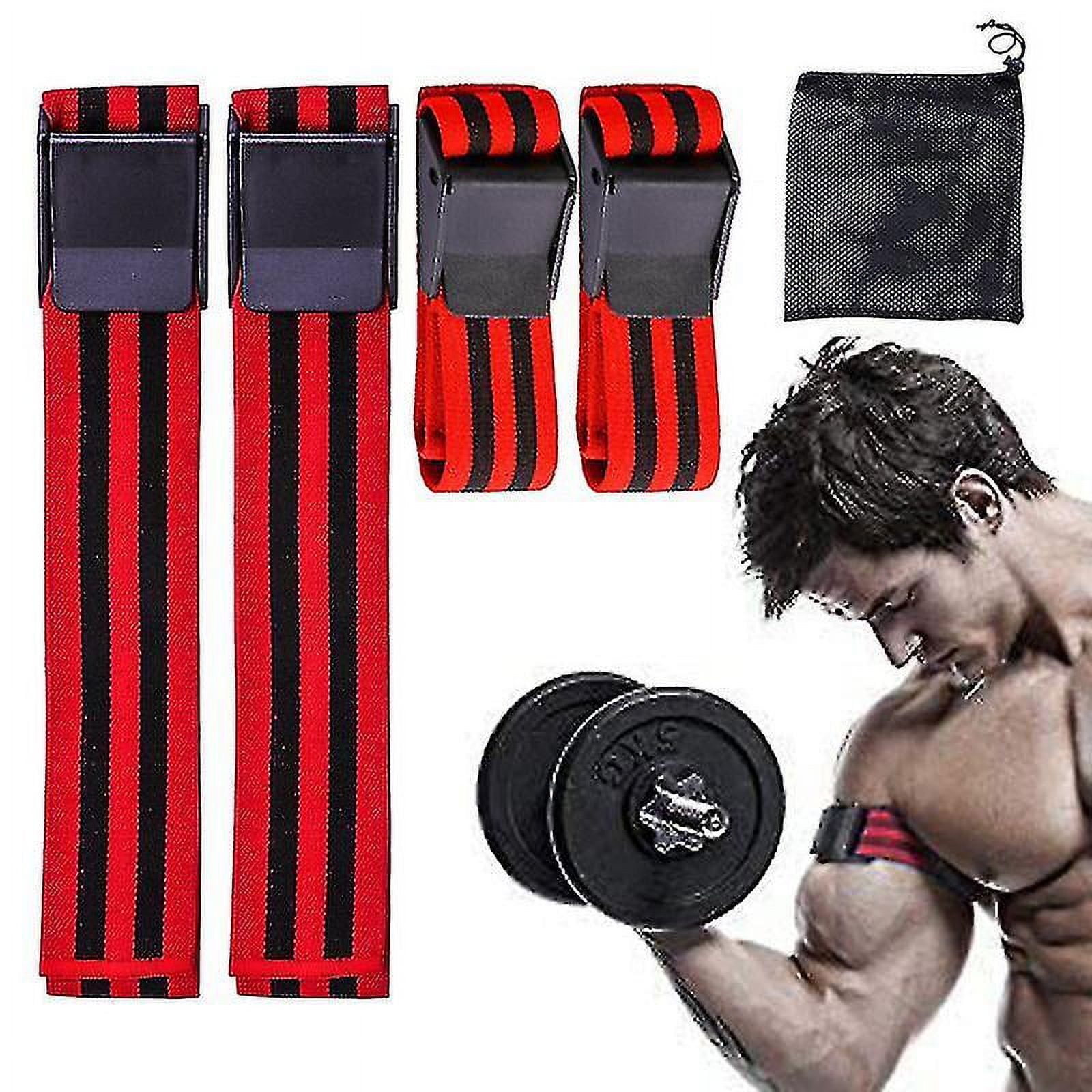 4pcs/set Occlusion Training Bands Blood Flow Restriction Bands Bicep Muscle Training Straps ...