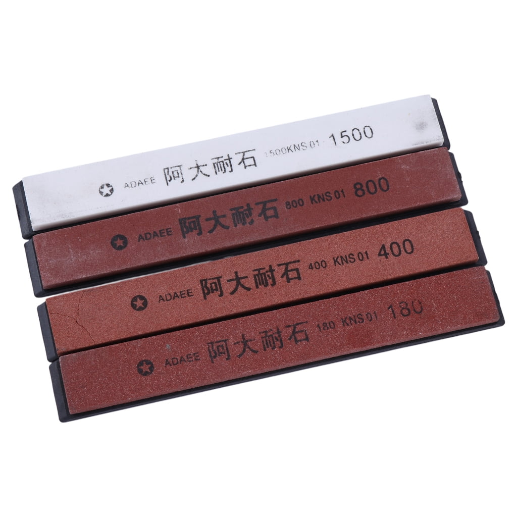 4pcs/set Sharpener System Grindstone Whetstone Stone Grit 180# 400# 800 ...