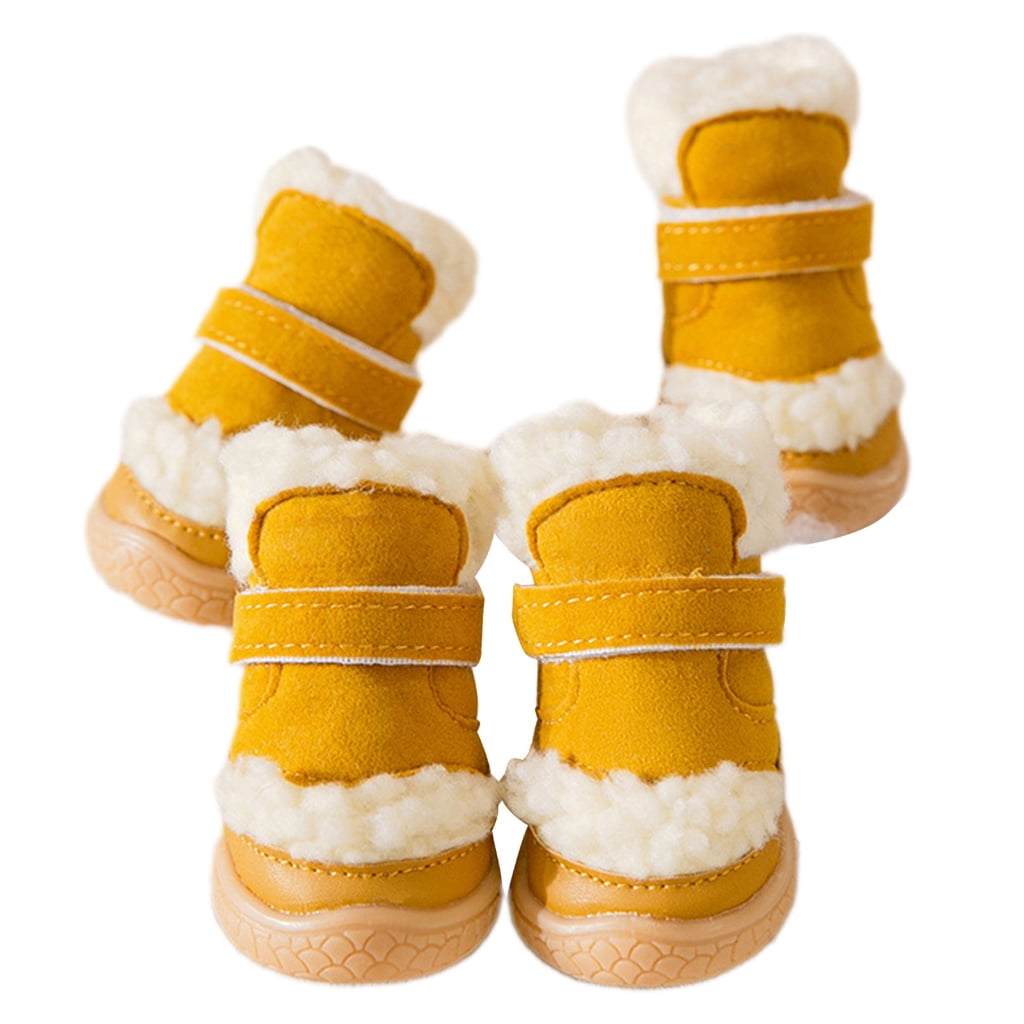 4pcs/set Windproof Lightweight Pet Dog Shoes Anti Slip Daily Booties ...