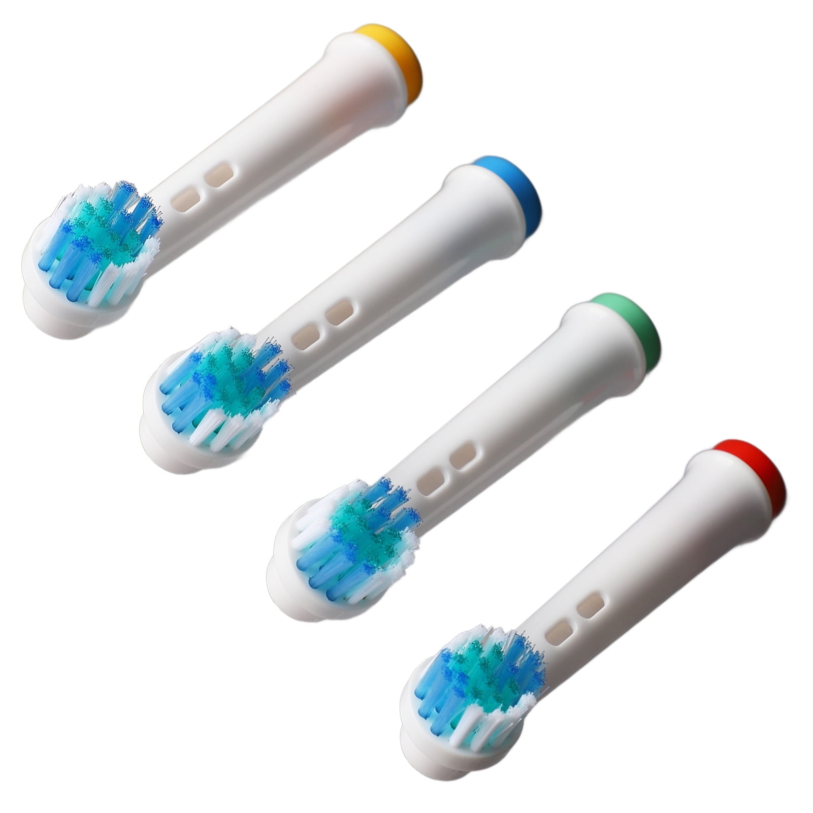 4pcsPOM electric toothbrush replacement for more plaque removal, round ...