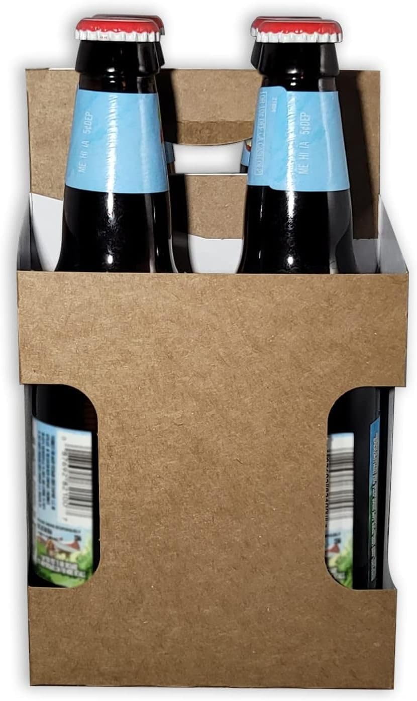 4pk Cardboard Bottle Holders – Fits 12oz to 20oz Bottles or Cans ...