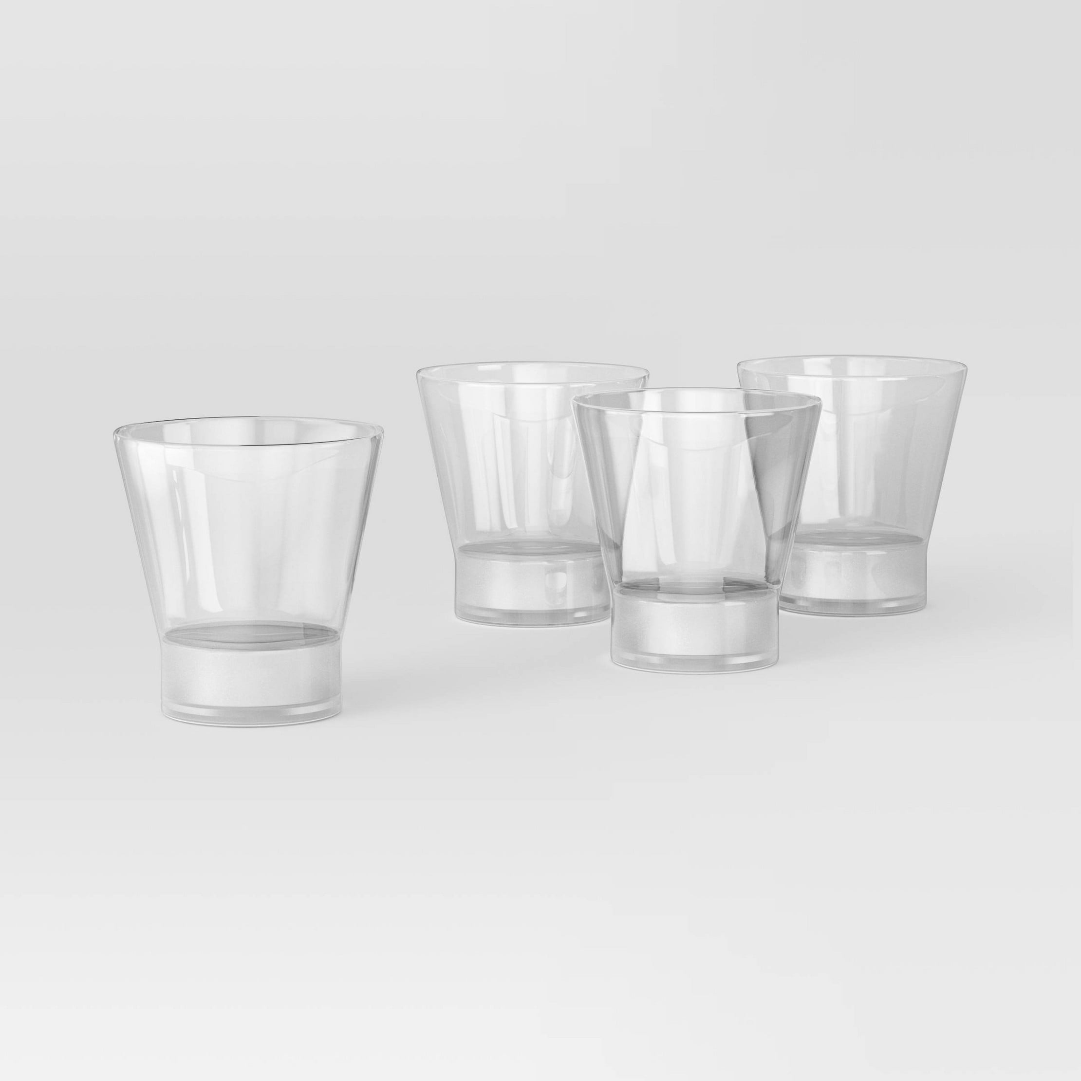 4pk Entertaining Martini Short Cocktail Glass Set: Dishwasher-Safe ...
