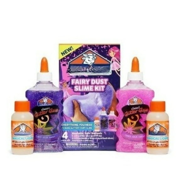 4pk Fairy Dust Slime Kit with Glue & Activator Solution: Magical DIY ...