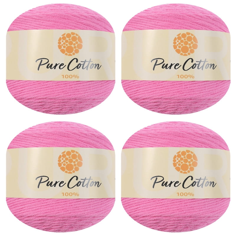 4pk Premium 100% Pure Cotton Yarn (400 grams) Soft, Breathable, and ...