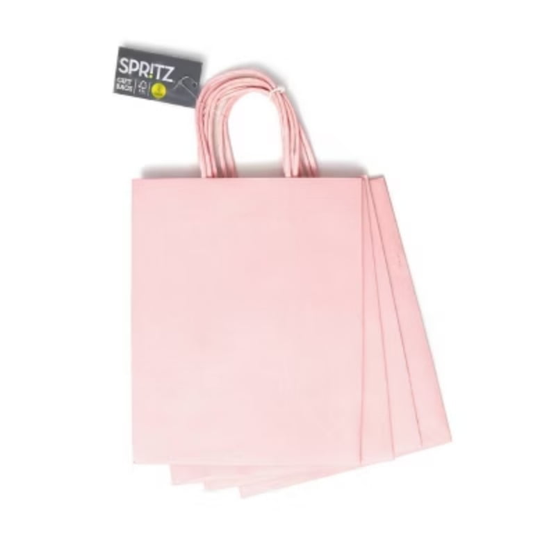 4pk Small Gift Bag Light Pink - Spritz - Walmart.com