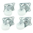 4ps Casters Heavy Duty Furniture Casters With Rubber Mount Ball Bearing ...