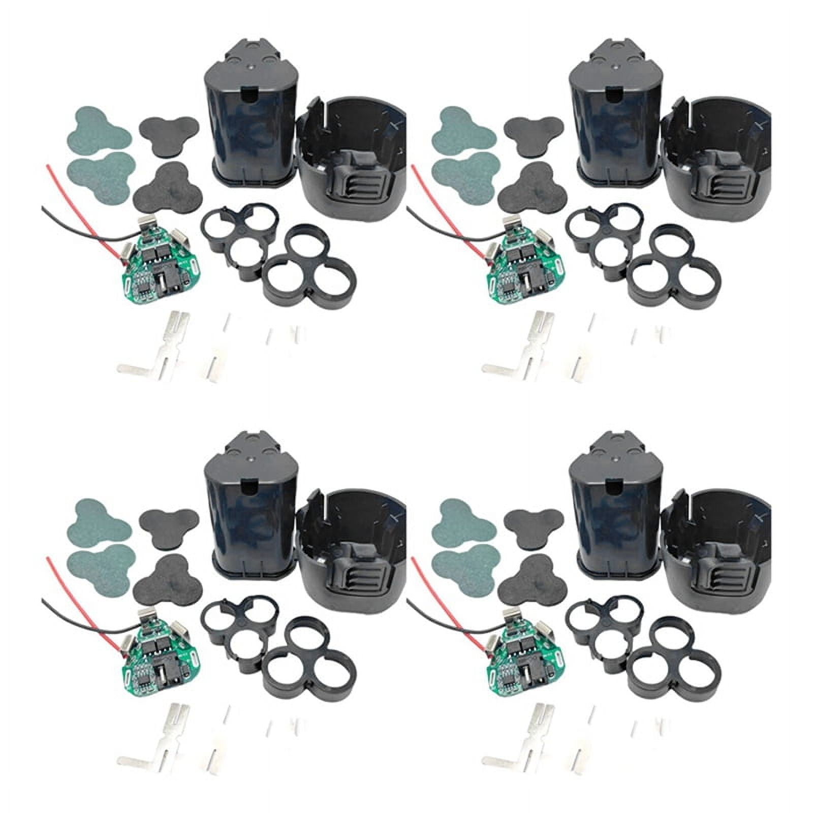 4set 12V DC Electric Tool Hand Drill Power Li-Ion Battery Protection ...
