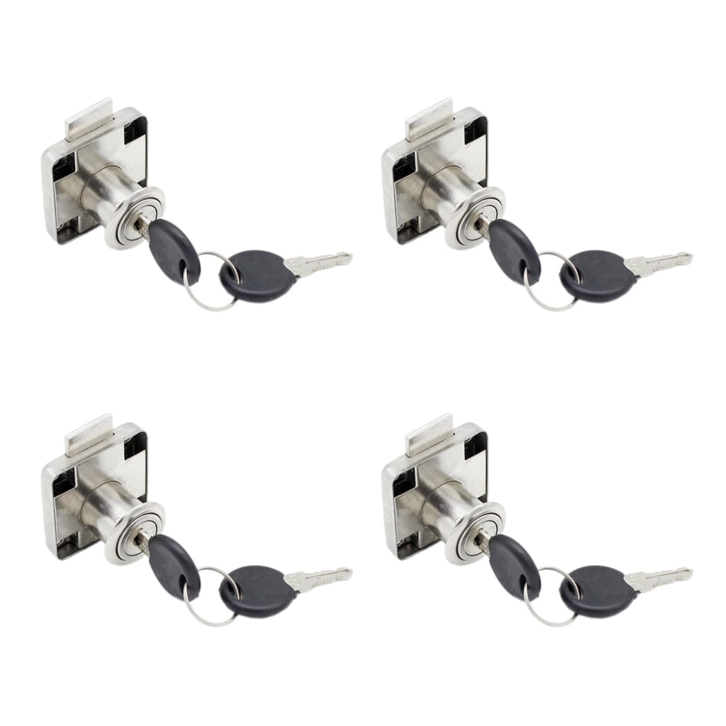 4set Security Cabinet Lock with Key Cupboard Lock Heavy Duty Cabinet ...